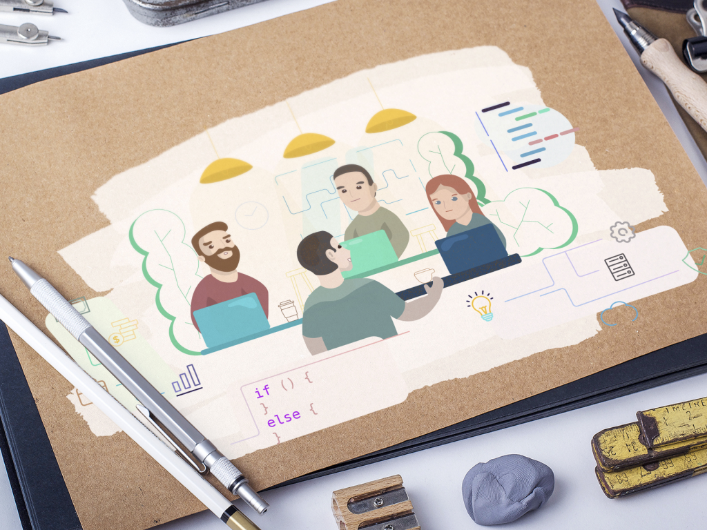 Dev Course Illustrations - Mitov Studio
